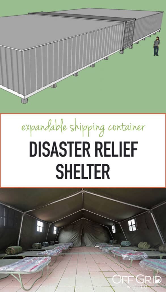 3500sqft EXPANDABLE Disaster Relief Shelter - Off Grid World