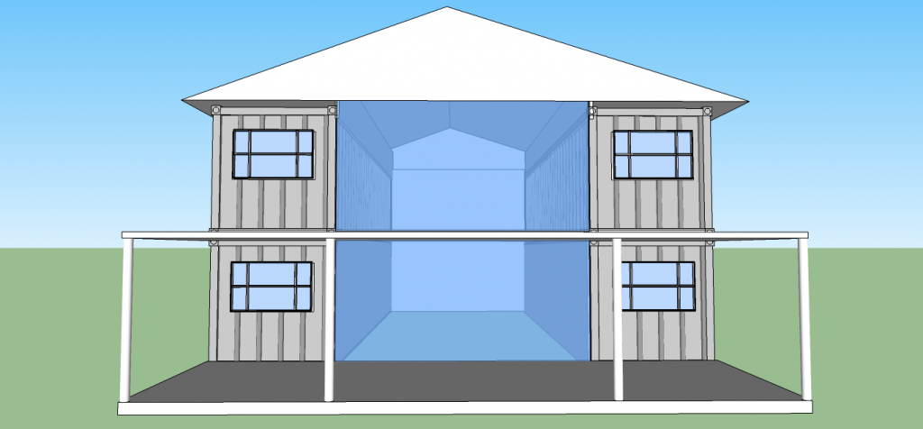 2560sqft 5BR 2BA 2 Story Shipping Container Home For $50k - Off Grid World