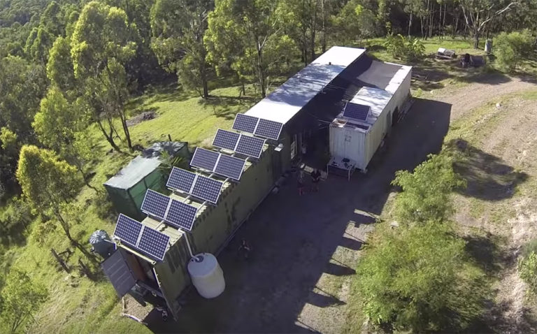 Couple Lives the Off Grid Dream in a Shipping Container Home - Off Grid ...