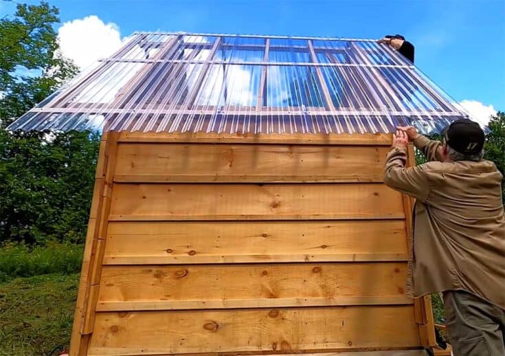 DIY Portable Cabin With Transparent Roof - Off Grid World